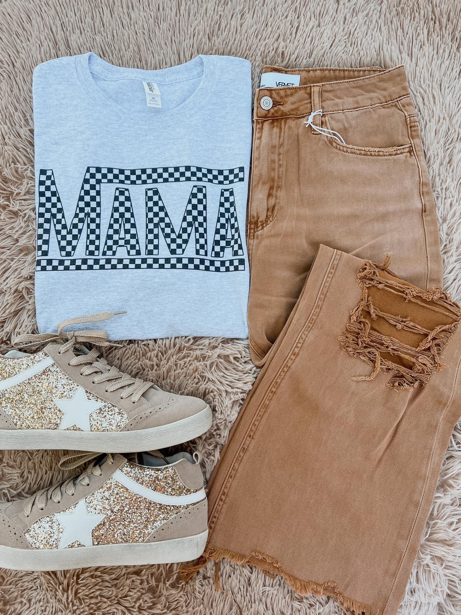 Checkered Mama – Peachy Cheeks Co.